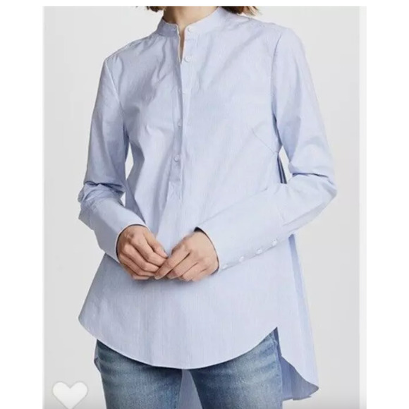 Veronica Beard Tops Veronica Beard Greer Pleated Stretch Cotton